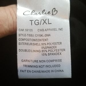 Charlie B Collection | Tops | Charlie B Collection Nwt Blouse Black ...